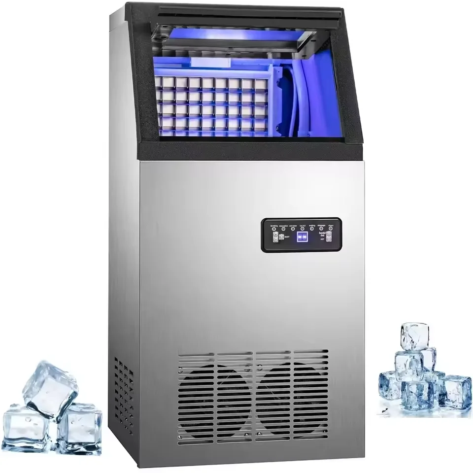 Factory Ice Cube Maker 40kg/24h Ice Cube Making Machine Commercial Ice ...