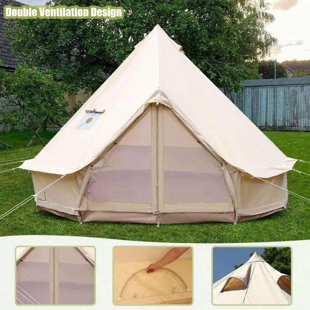 Custom Luxurious Tent Canopy Bells Tents 3m 4m 5m 6m