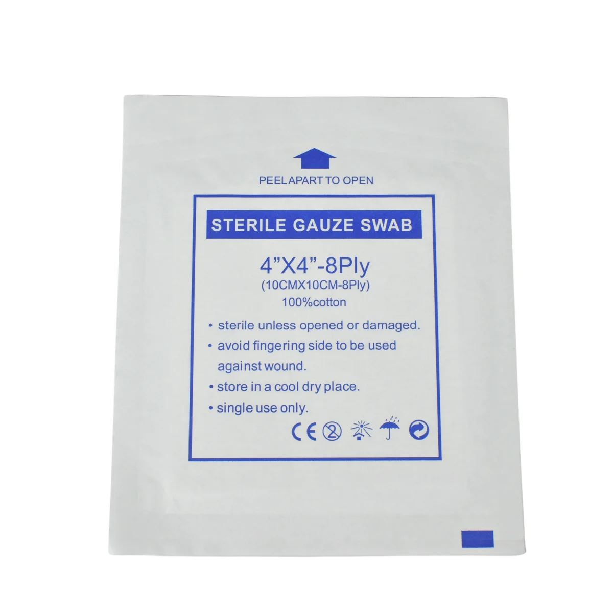 Anthrive 8ply Good Absorbent 100% Cotton 10cmx10cm Wound Dressing Gauze ...