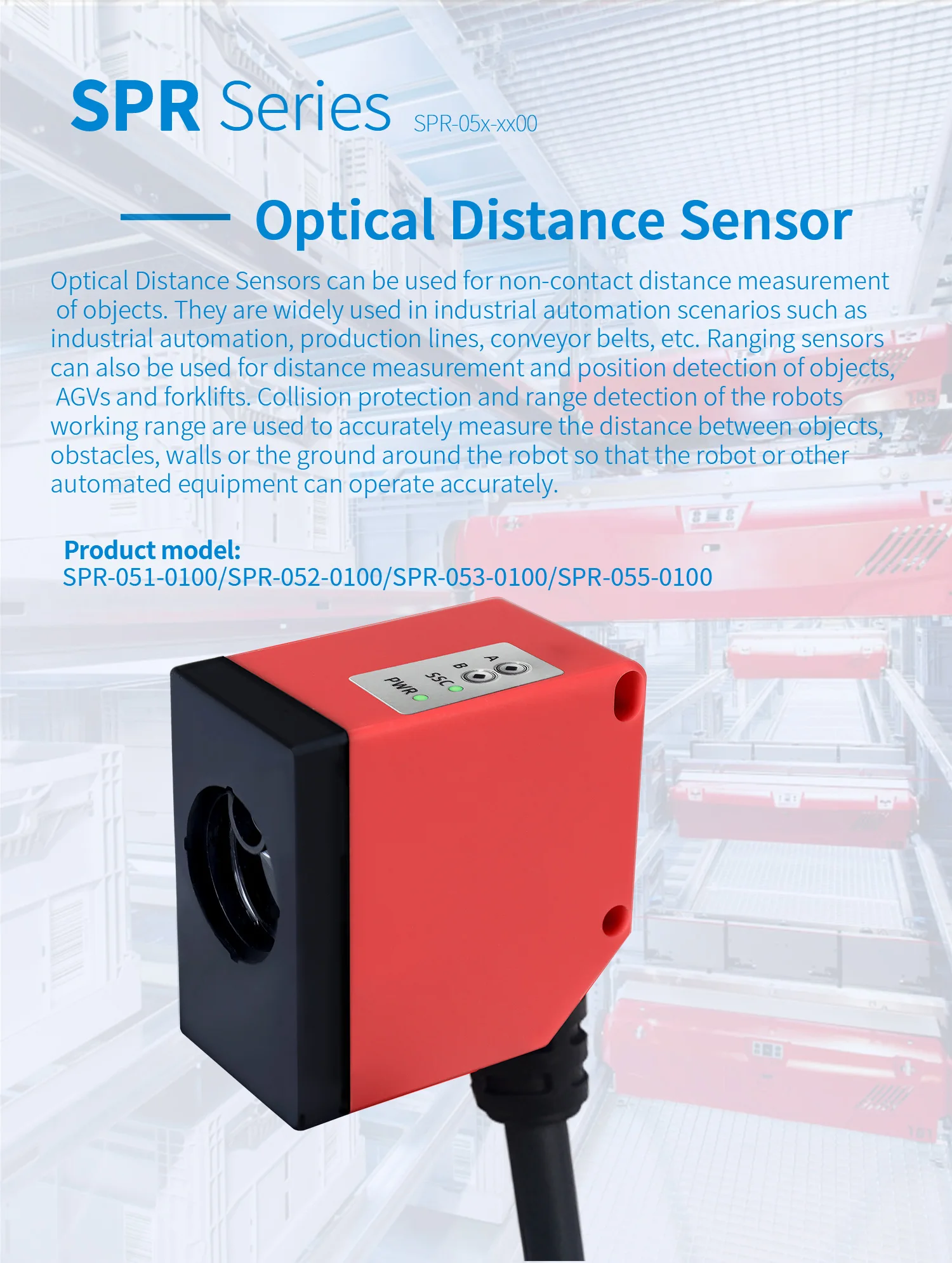 Factory Production Laser Distance Sensor Meter NPN Voltage Current ...