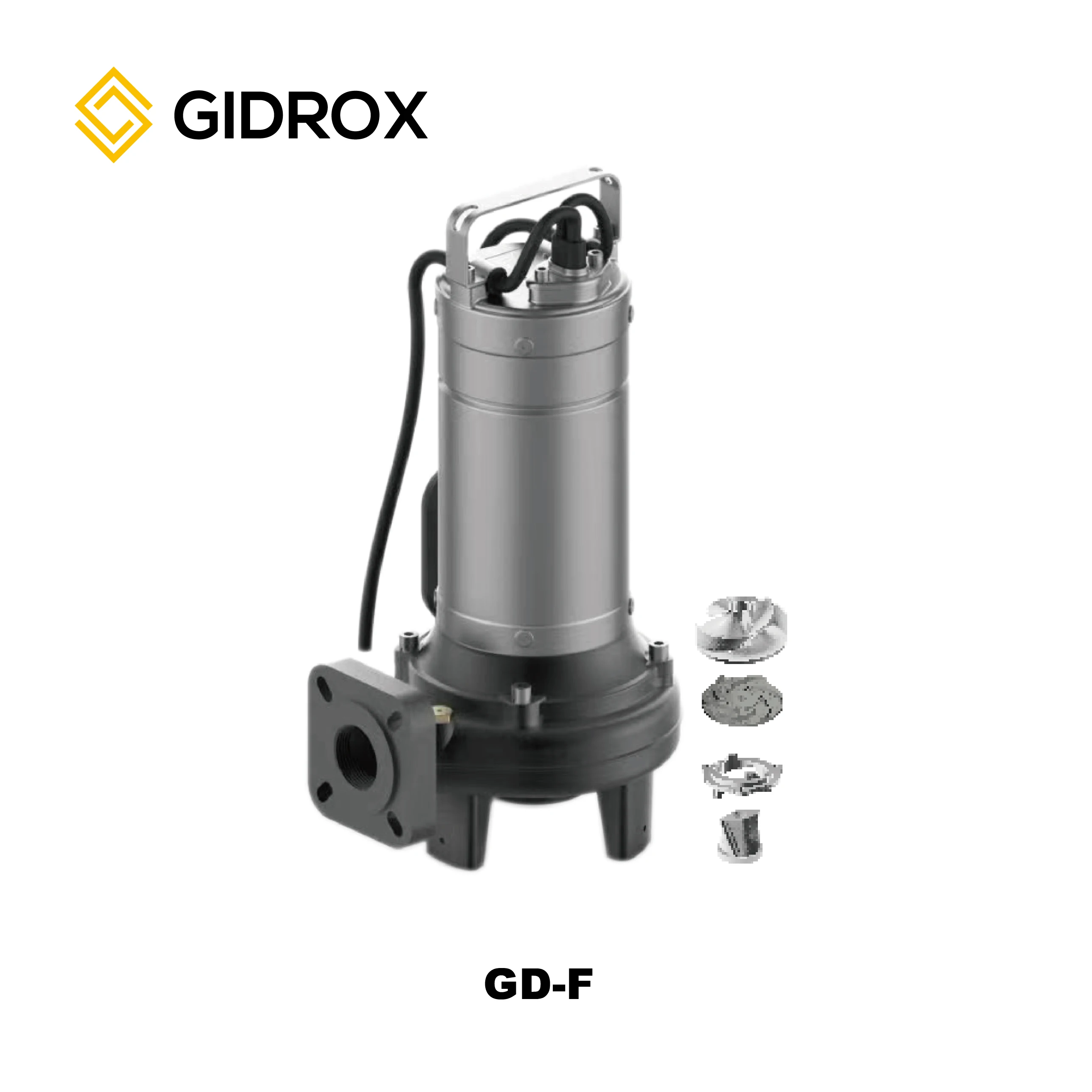 GIDROX stainless steel impeller submersible sewage pump Cutter ...