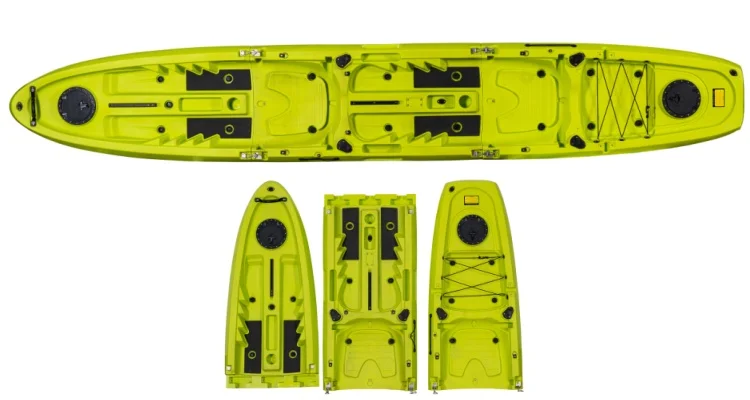 2025 New 15 ft Modular Kayak Super Lightweight LLDPE Paddle Motorized ...