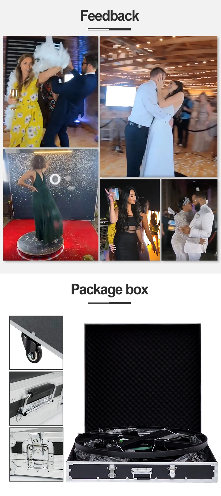 DHL Fast Shipping Photobooth 360 Video Booth Automatic 80 100 115cm