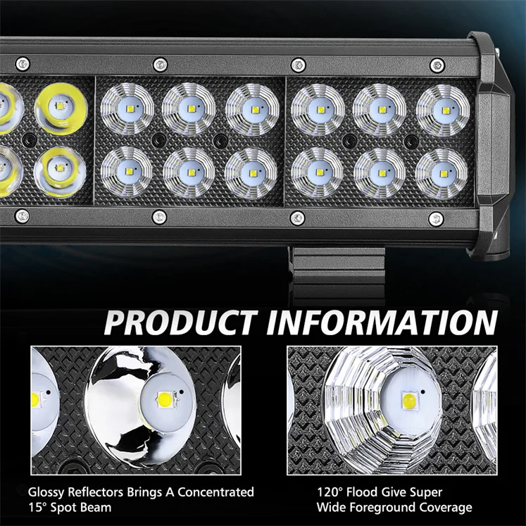 Sliding Bracket 30 Inch 180w Aftermarket Bumper Mount Car Led Light Bar ...