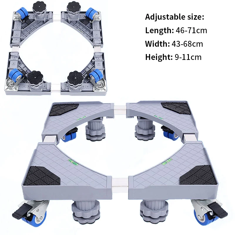 Multifunctional Washing Machine Base Adjustable Lifting Wheel Movable ...