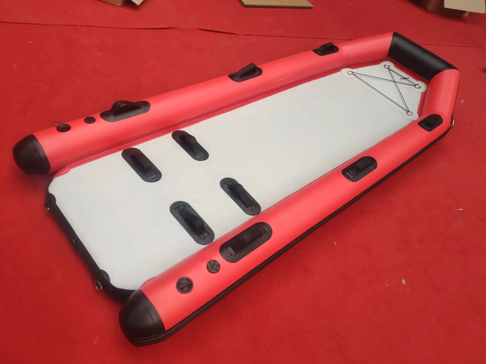 Factory Price Rescue Inflatable Pontoon Boat Dive Inflatable Raft Power ...