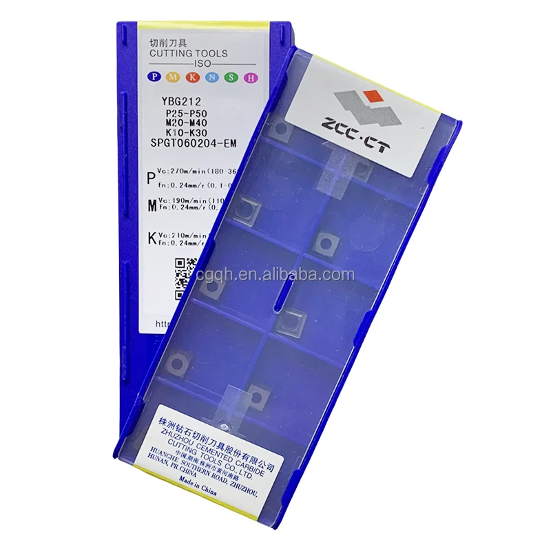 Zcc Spgt Ybg212 Spgt060204-em,Spgt060204-pm Carbide Inserts Cnc Turning ...