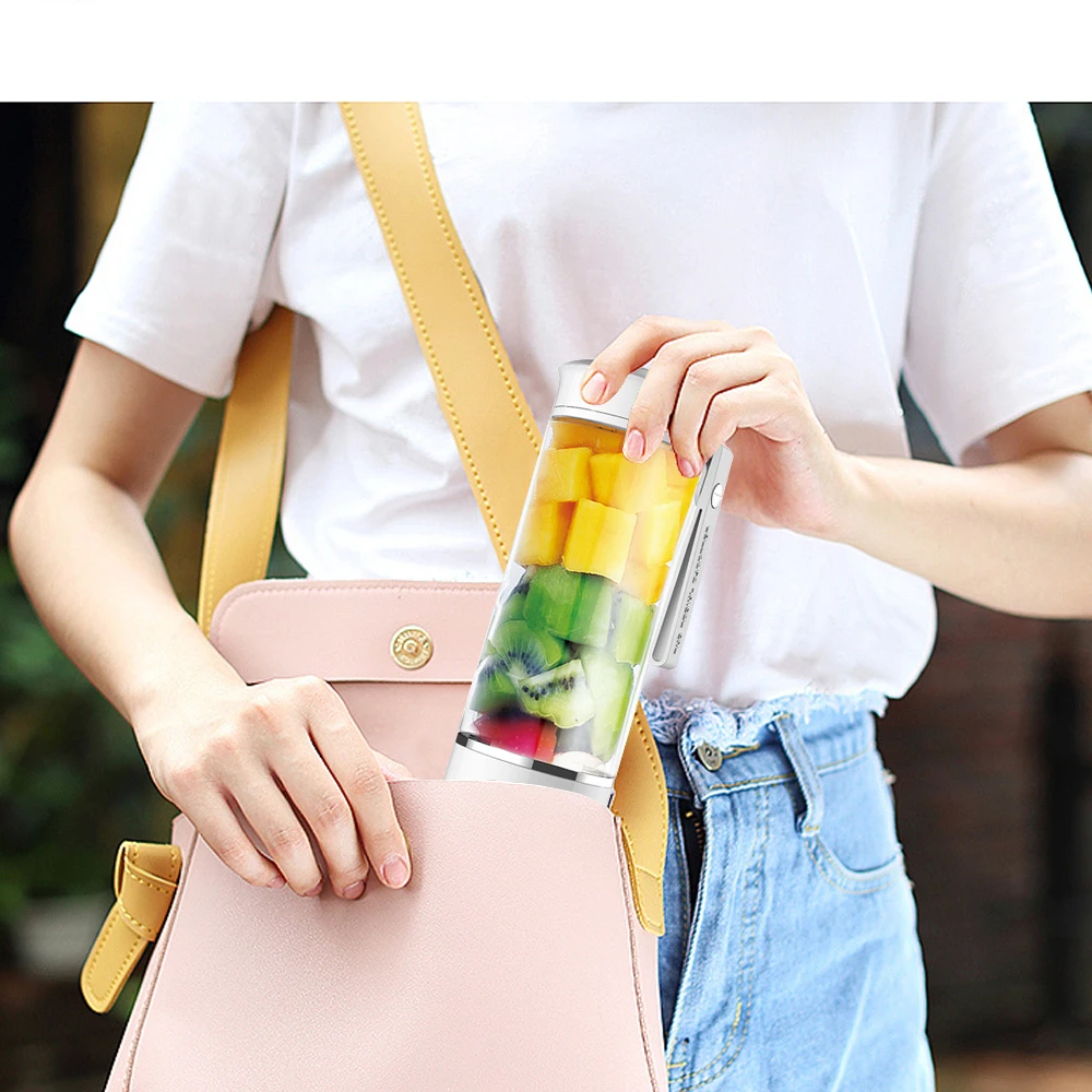 500ml Fruit Glass Portable Handheld Smoothie Maker Blender Usb ...