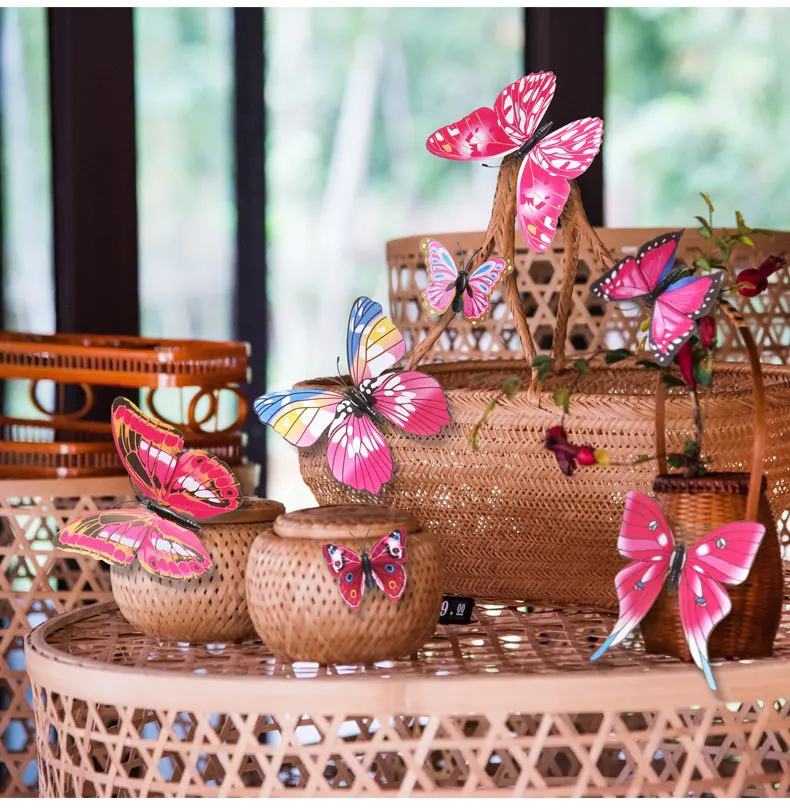 12pcs Modern PVC 3D Butterfly Wall Decor Cute Plastic Butterflies Wall ...