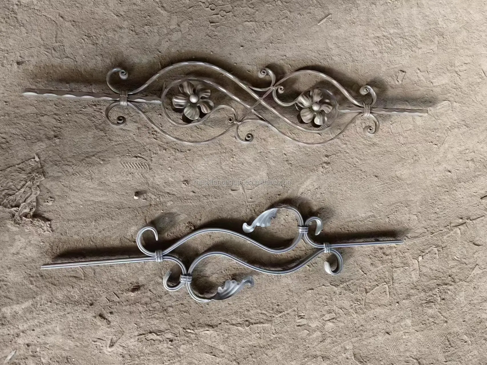 Wrought Iron Flower Panels Fence Gate Accessories Staircase Components ...