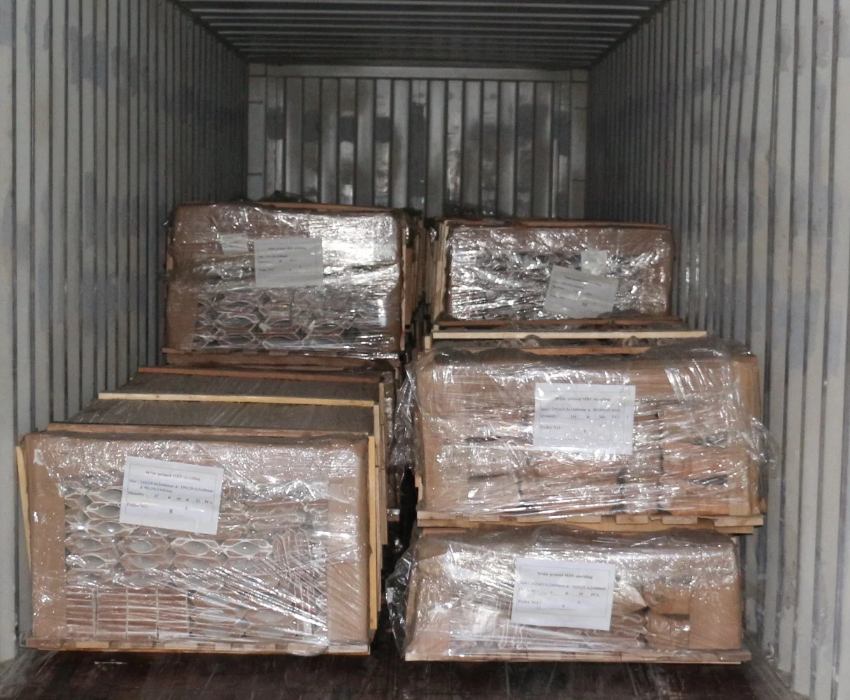 Modern White Primed Mdf Baseboard Solid Wood Baseboard Moulding For ...