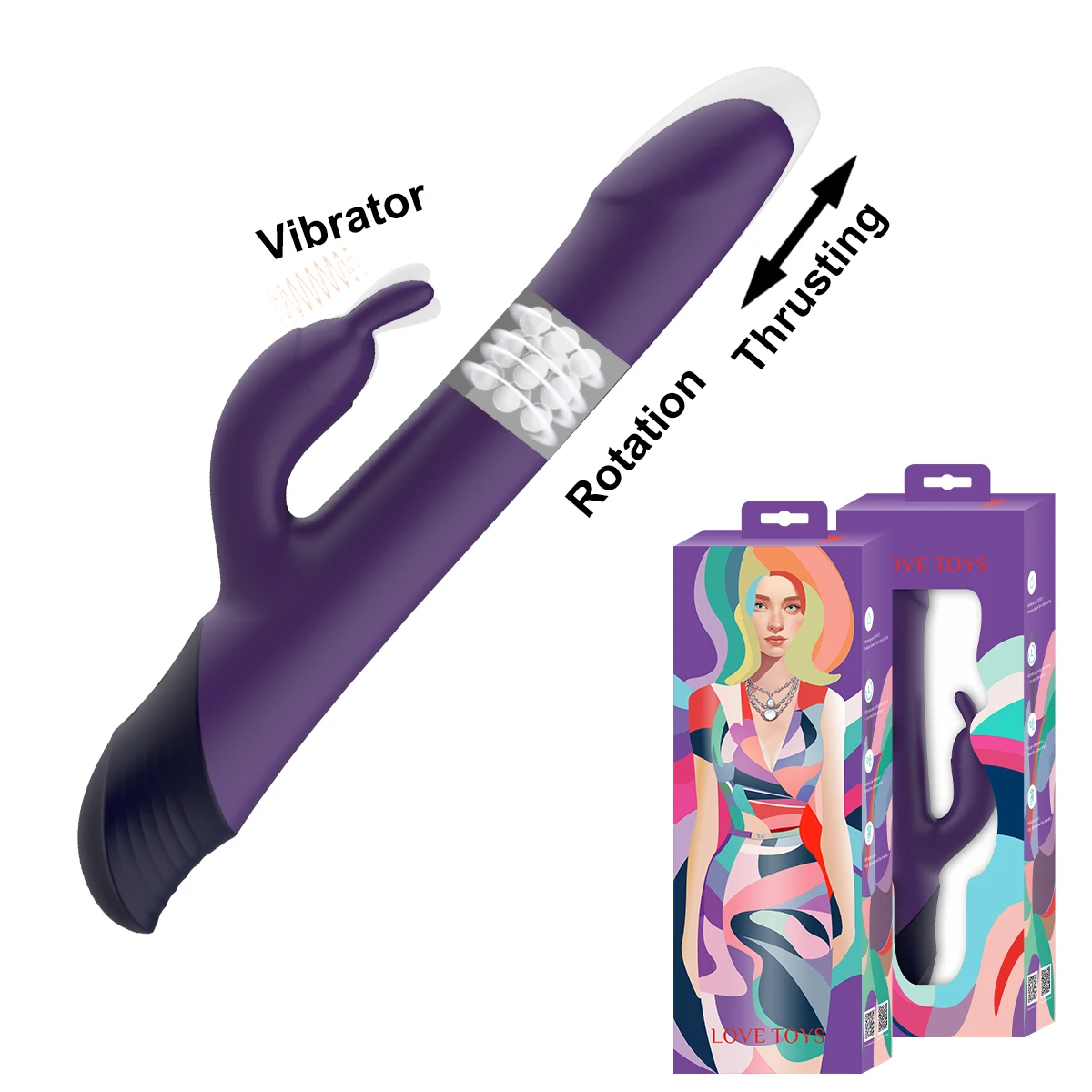 Odeco Sex Toys Adults Wholesale - 3-in-1 Woman Vibrator