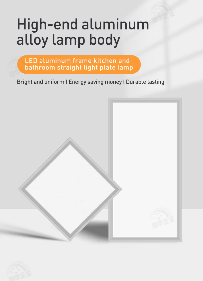 New Design Plastic 30X30 600X600 Slim Commercial LED Panel Light