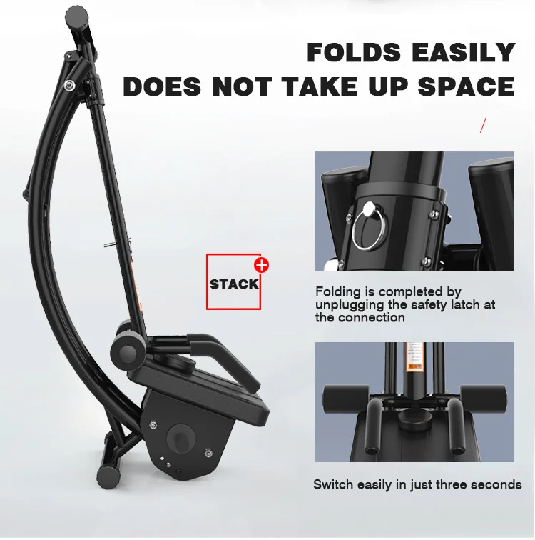 Abdominal Training Equipment Thin Waist Machine Foldable Sit Up Bench ...