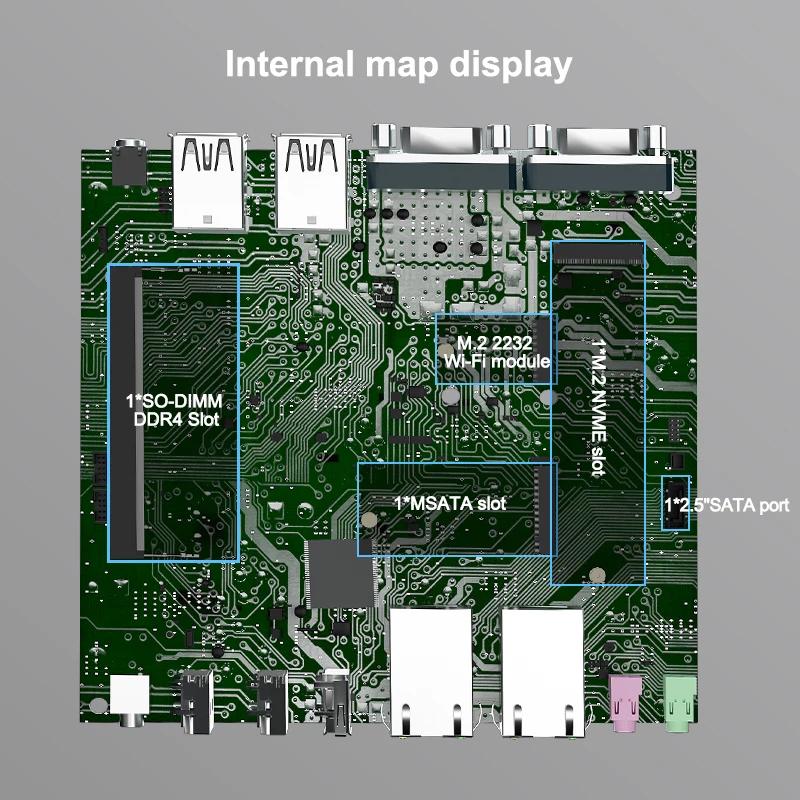 Super March New Design Cpus Ddr4 Industrial Mini Pcs Fanless 3display ...