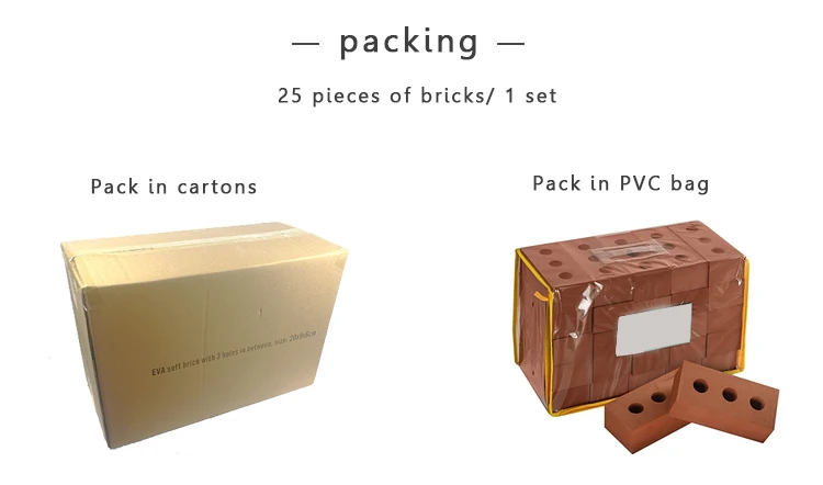 Life Size Foam Building Block Brick For Role Play Pretend Construction ...