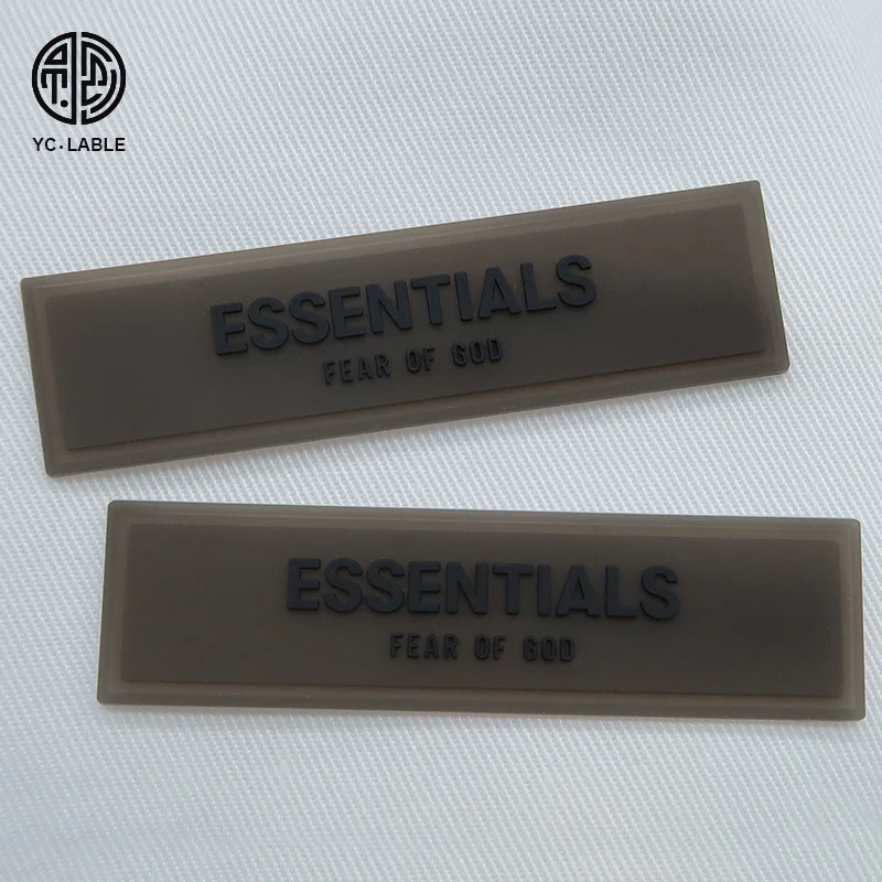 Custom Rubber Patch 3D Raised Clothing Label Heat Transfer Rubber logo ...