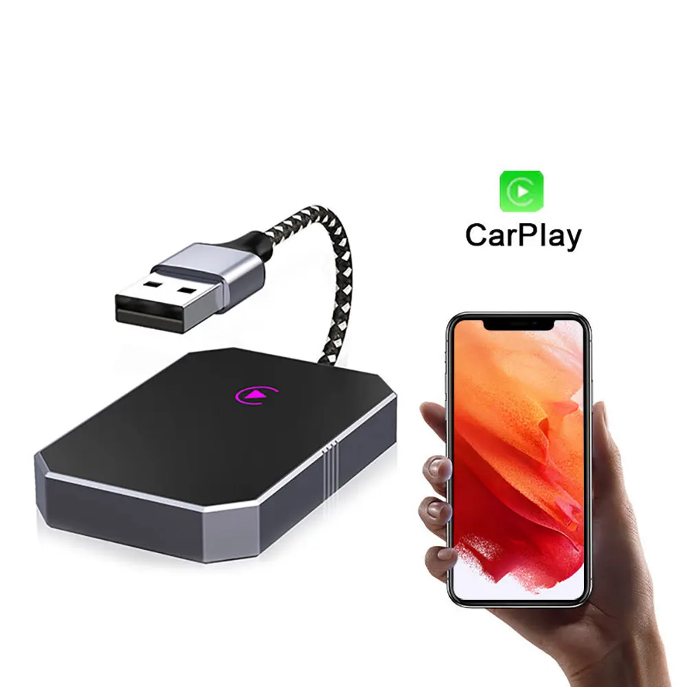 Wireless Carplay Android Apple 2In1 Wired Adapter Portable Ai Box ...
