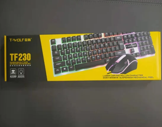 Original Factory Tf230 Usb Backlit Led 104 Keyboard Rgb Led Light ...