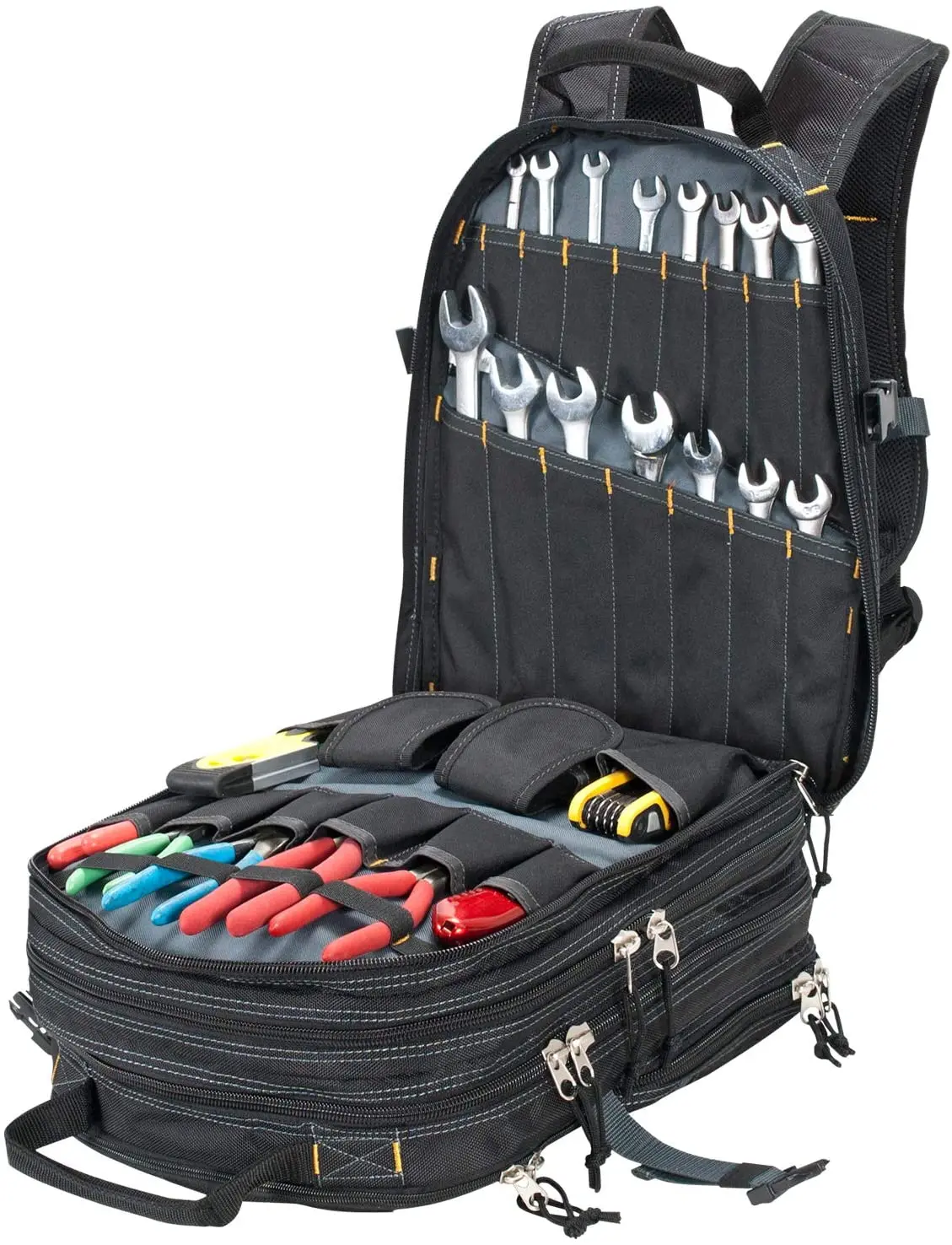 FREE SAMPLE 1132 75-Pocket Tool Backpack Tool Bag - Heavy Duty