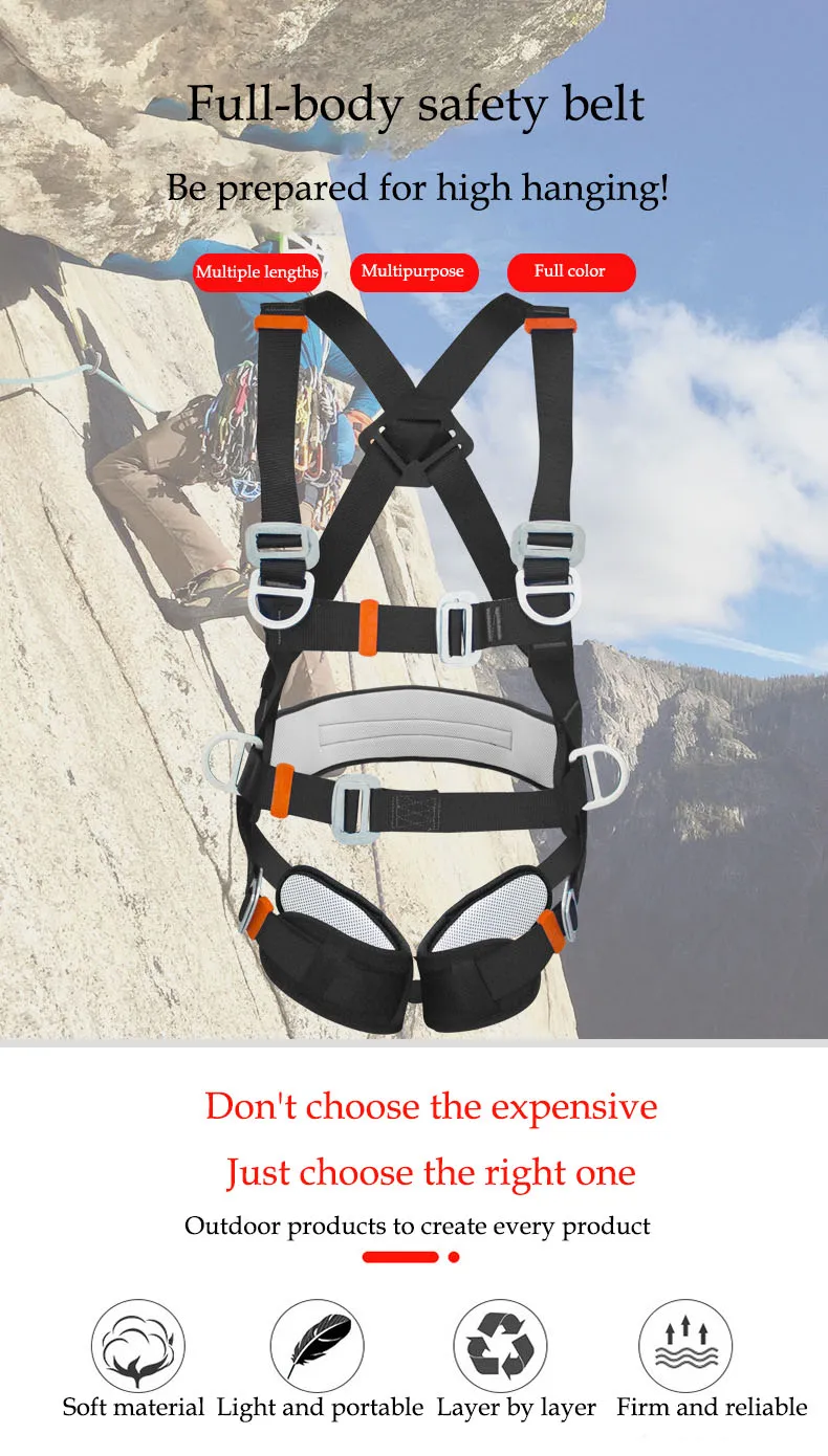 Full Body Harness Personal Protective Equipment Safety Harness For ...