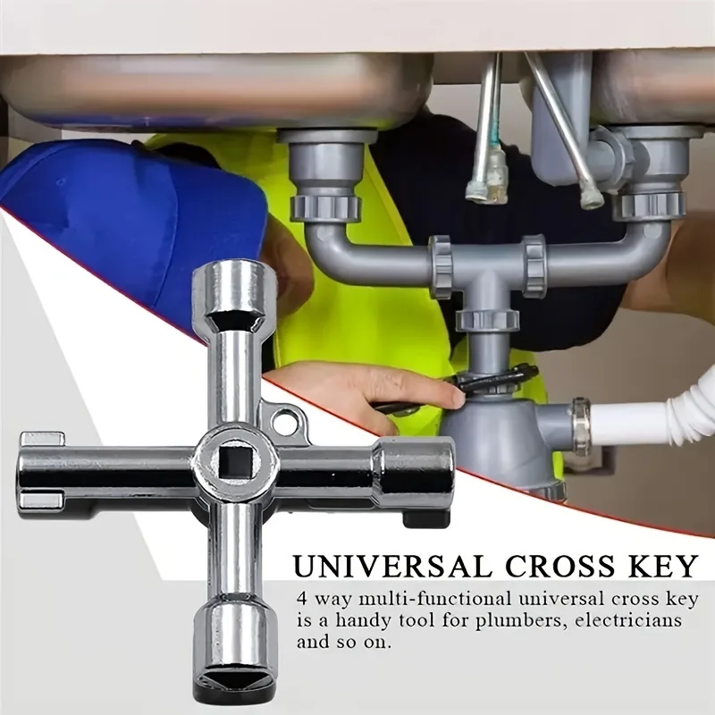 4 Way Multi Functional Universal Cross Key Plumbers - Buy 4 In 1 Cross ...