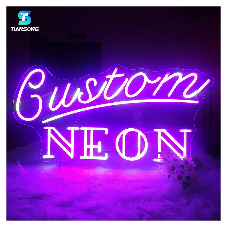 Neon Light 3d Text Logo Effect Custom Led Neon Flex Sign For Store Shop ...