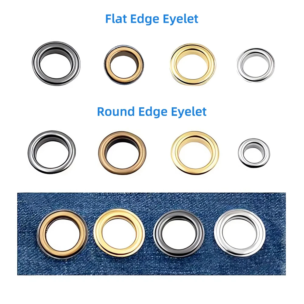 Free Design Custom Brand Logo Metal Grommets Eyelets Copper Stainless ...