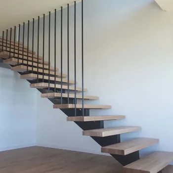 Vertical Bar Railing Floating Staircase - Buy Vertical Bar Railing ...