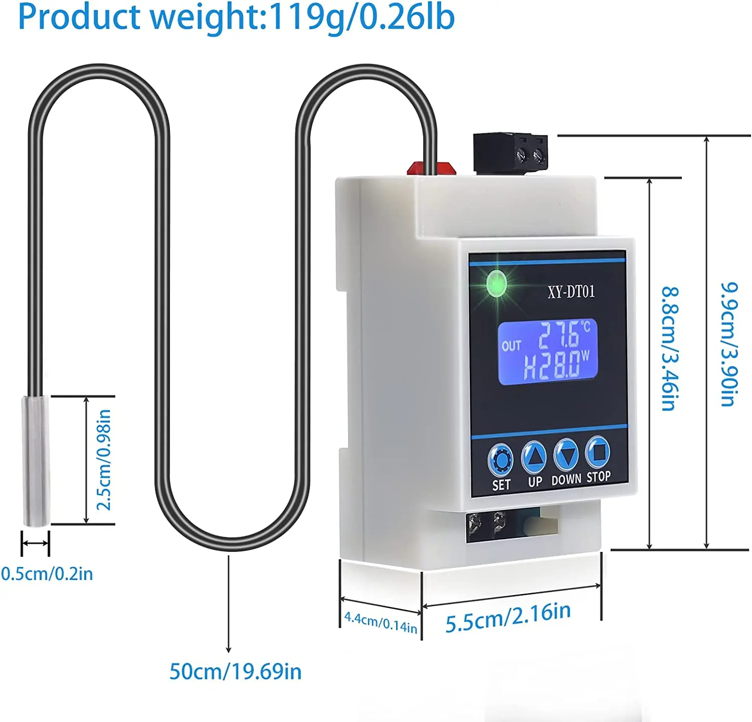 Xy-dt01 Digital Temperature Controller,Micro Cooling And Heating ...
