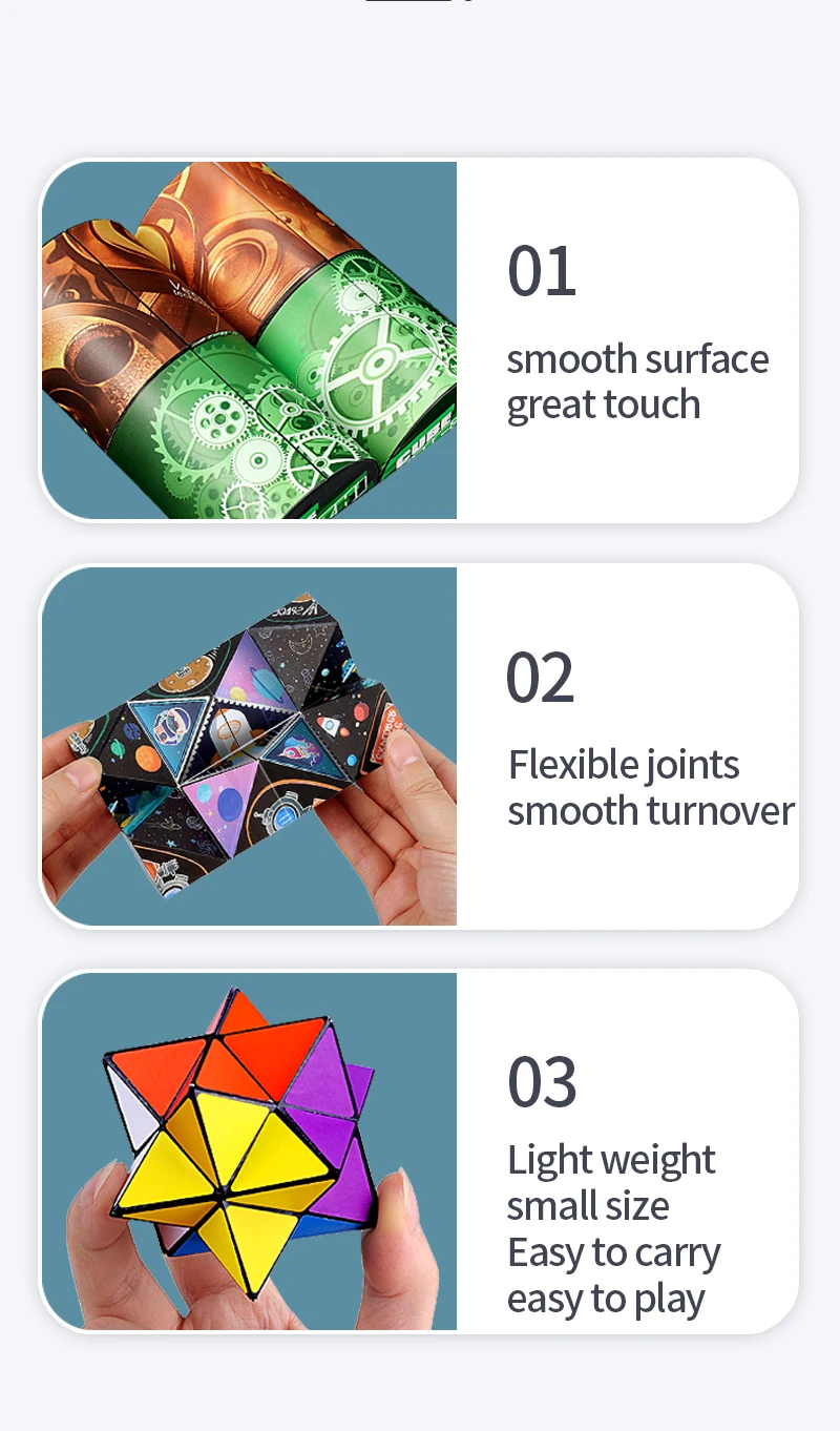 Good Selling Foldable Magic Cube 3d Multiple Shapes 5.5x5.5x5.5cm ...