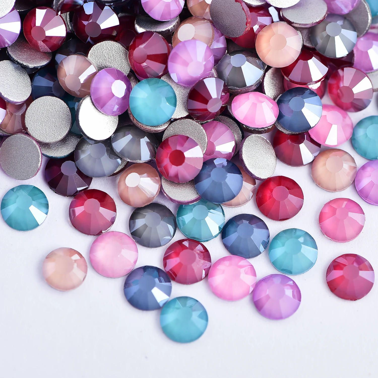 Oleeya 1440pcs Wholesale Rhinestones Crystal SS6-SS30 Flatback Mocha ...