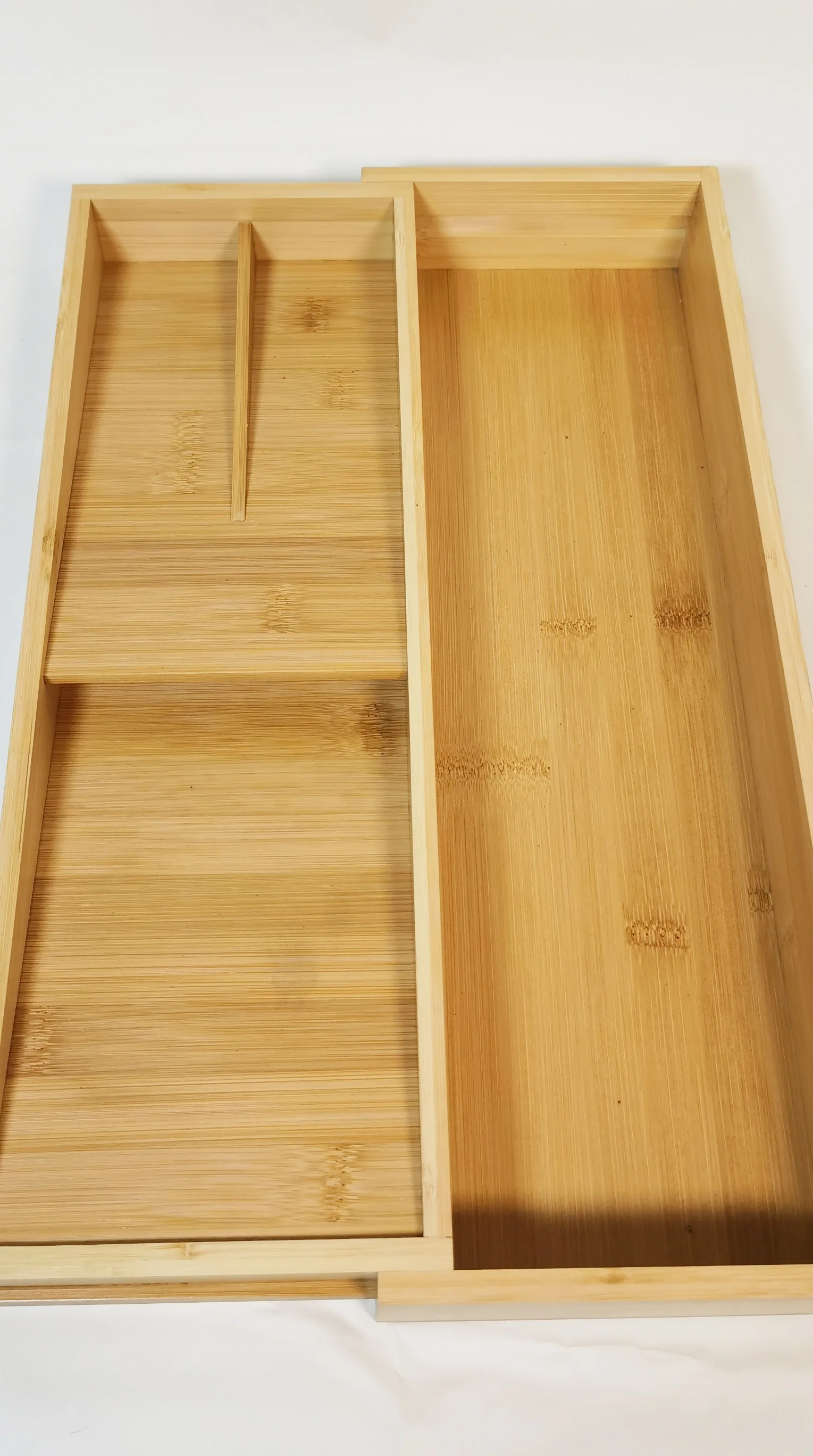 Bamboo Silverware Drawer Organizer With Labels,Kitchen Utensil Tray ...