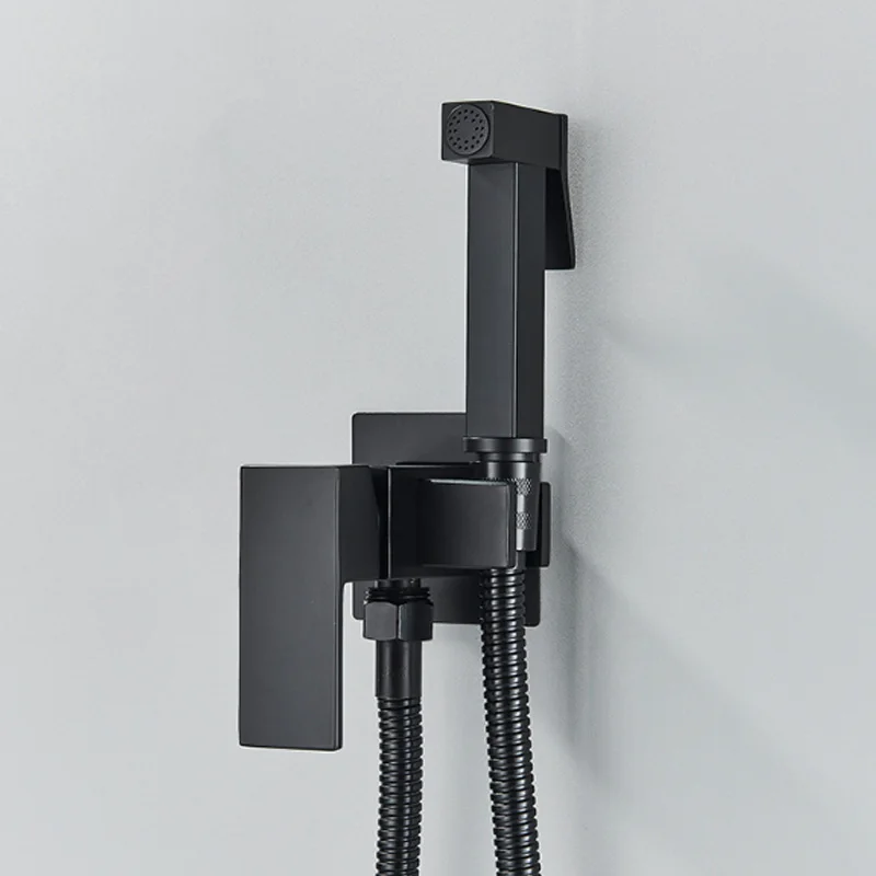 JVK WC Toilet Brass Bidet Ablution Faucet Golden Shattaf Set