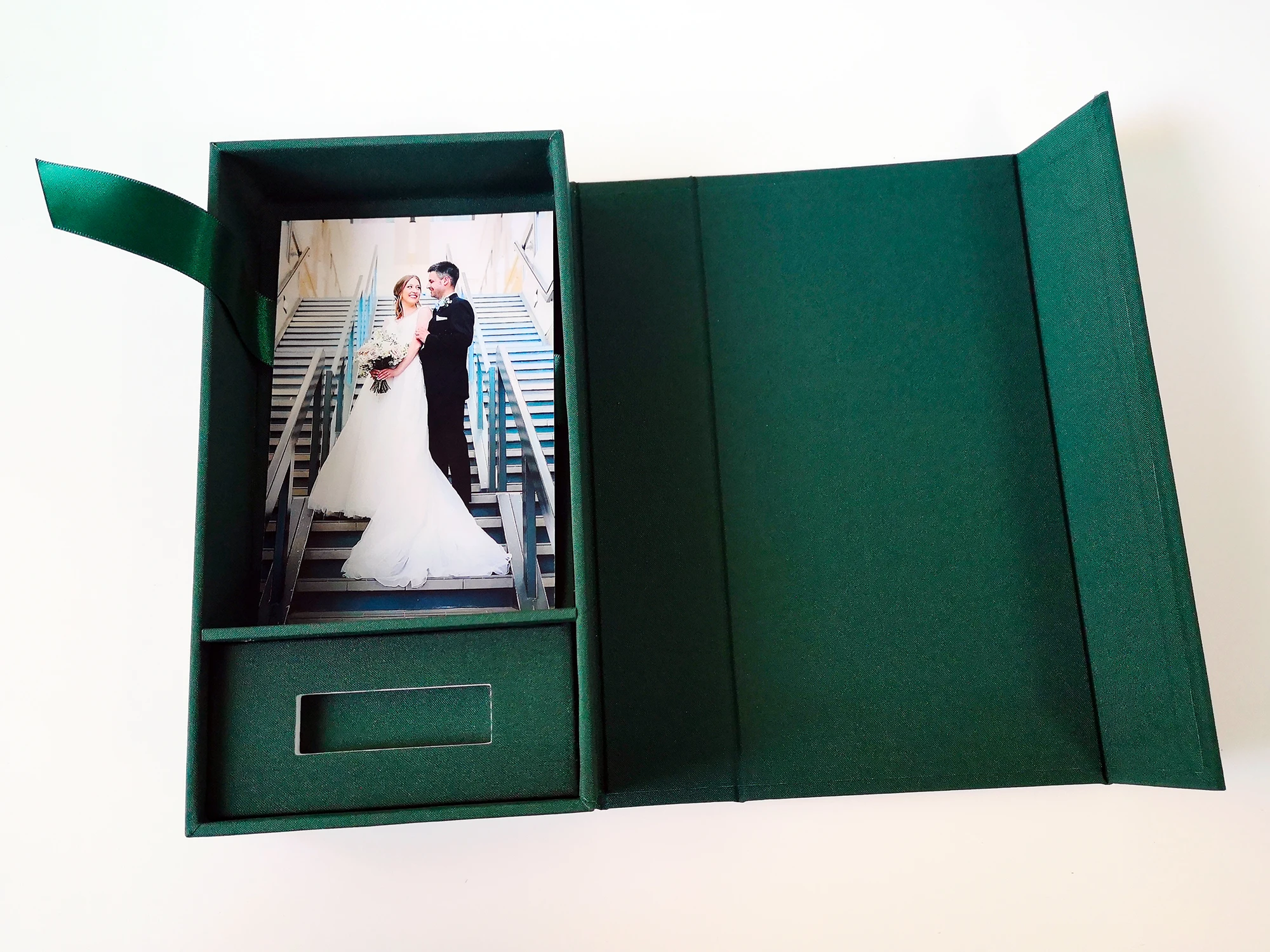 Print Package Cream Gray Linen Box - Perfect Gift Solution