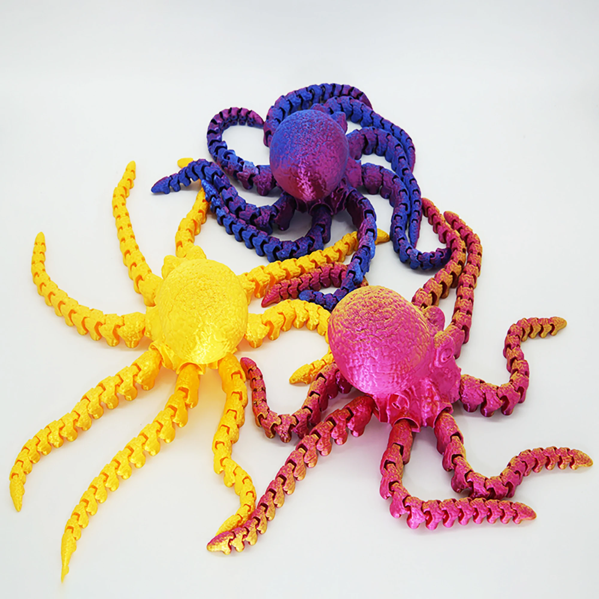 2024 3D Printed Integrated Skull Octopus PLA Flexible Articulated Hand ...