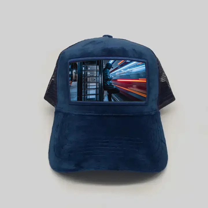 High Quality Vintage 5 Panel Mesh Trucker Cap Custom Printed Logo ...