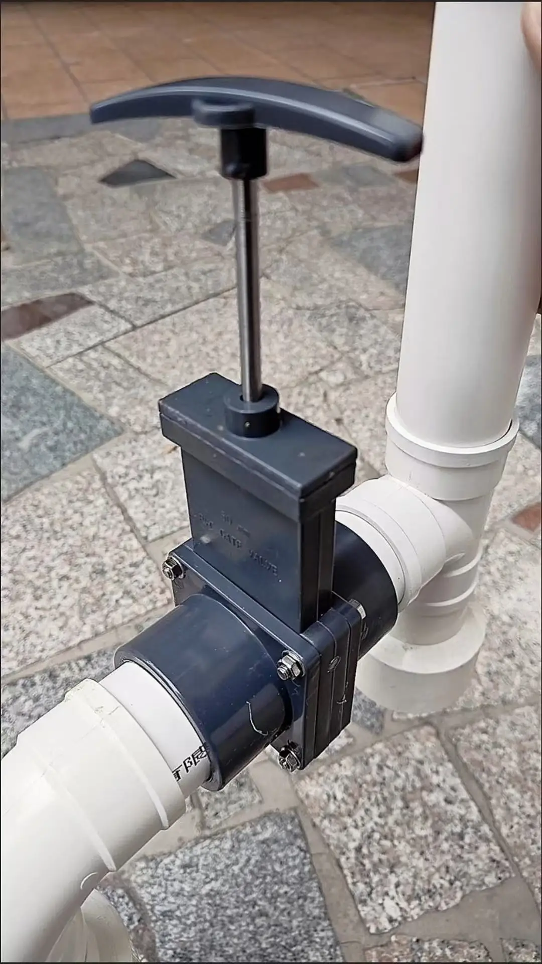 PVC Manual Plunger Valve Hand-Pull Plate Fish Pond Lift Gate Valve ...