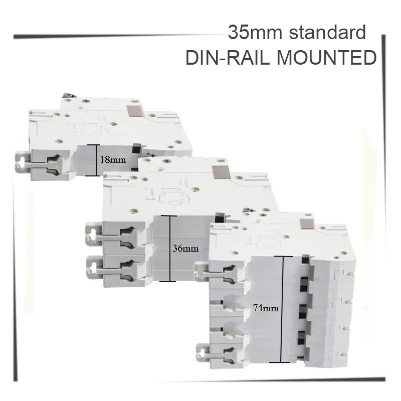 2p 63a 400v Ac 6ka Mcb Mini Circuit Breaker For Home Over Current ...