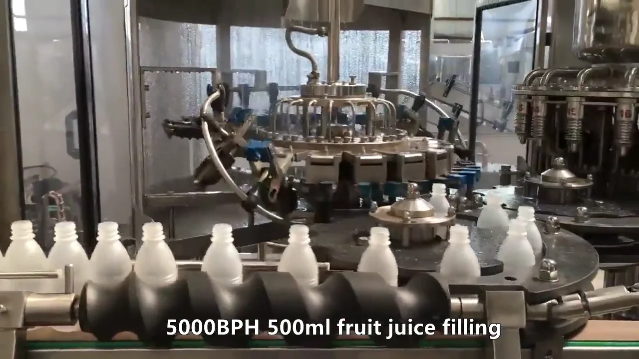 Full Auto Small Bottle Fruit Juice Making Processing Bottling Plant ...