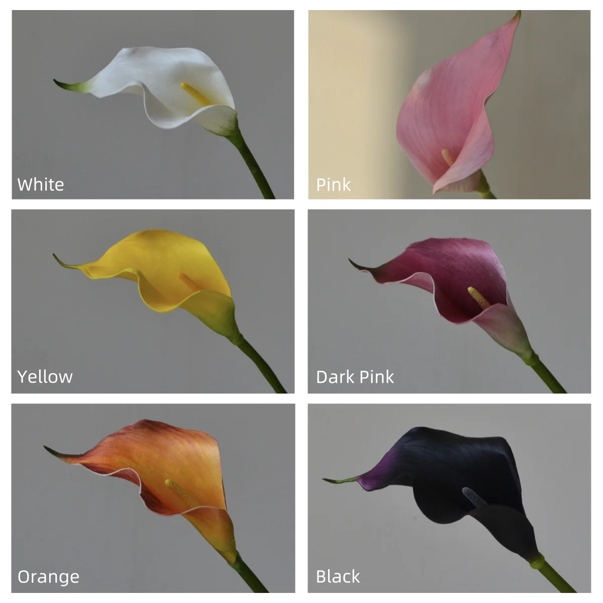 Real Touch EVA Artificial Calla Lilies for Decor & Events