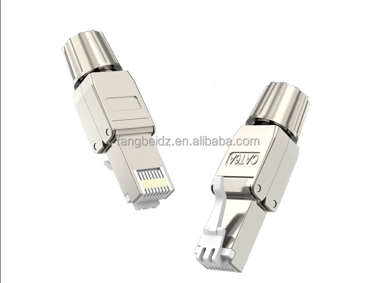 Factory Wholesale Cat6a Plug Stp Rj45 8p8c Toolless Male Plug Connector ...