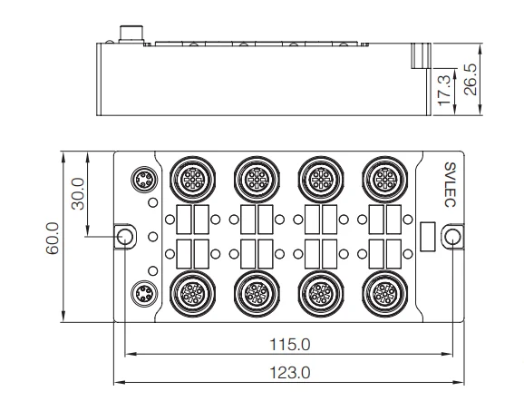SVLEC IP67 8 Port M12 Waterproof Network Switch for Industrial Use