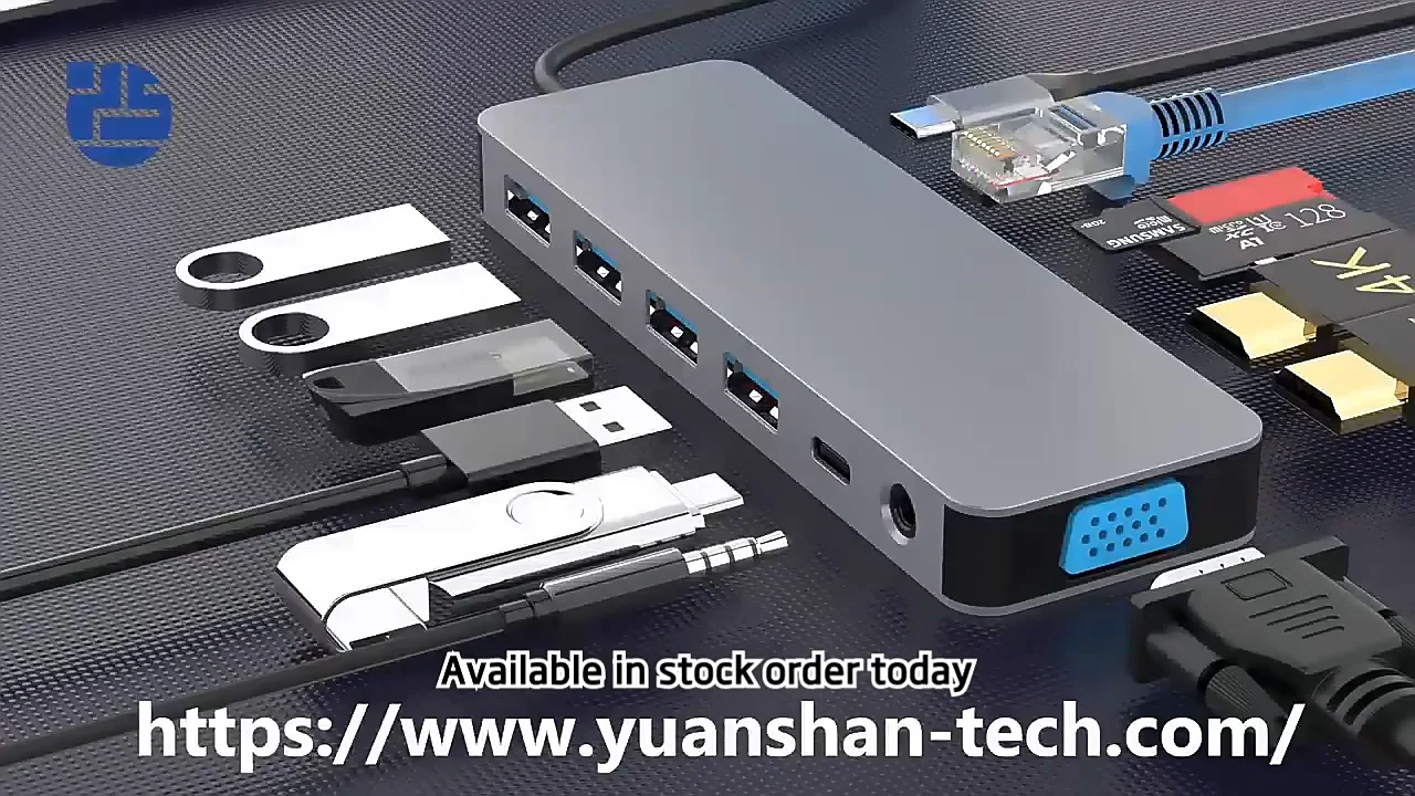 Factory Price Custom 13 Ports Usb-c Hub Docking Station Support Change ...