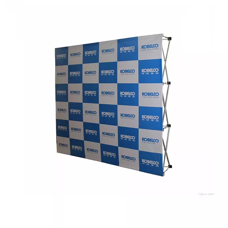 Custom Tension Fabric Backdrop Banner Booth Frame Straight Pop up Trade ...