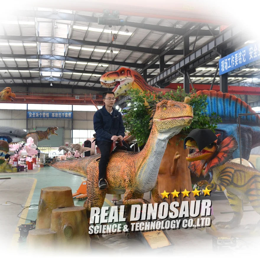 Amusement Animatronic Rides Velociraptor Ride Realistic - Buy Dinosaur ...
