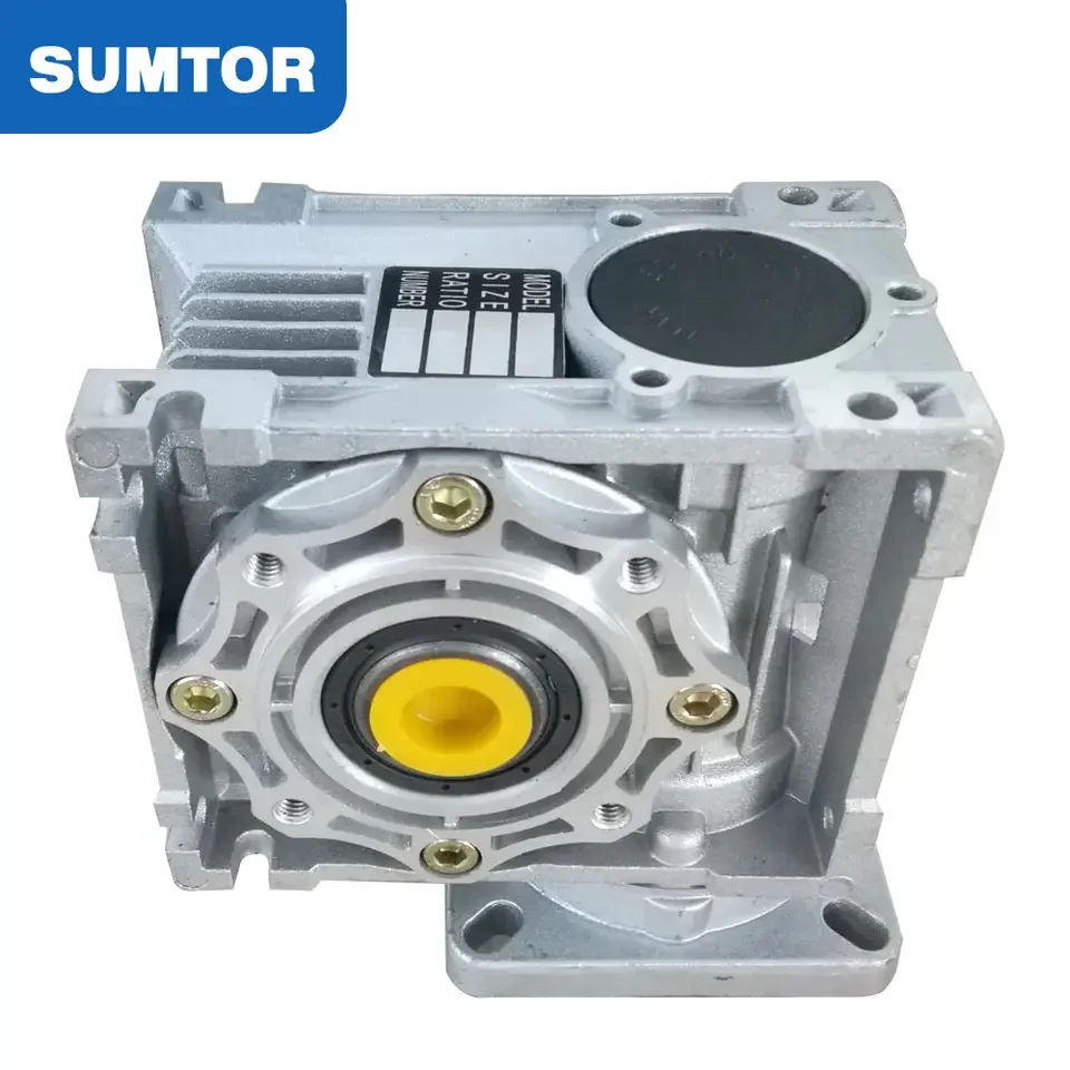 RV40 Worm Gearbox Reducer for nema 34 stepper motor NmRV40 Ratio 7.5 ...