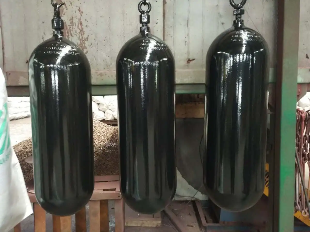 High Pressure Convex Concave Bottom 356-150l Cng Type 1 Cylinders With ...