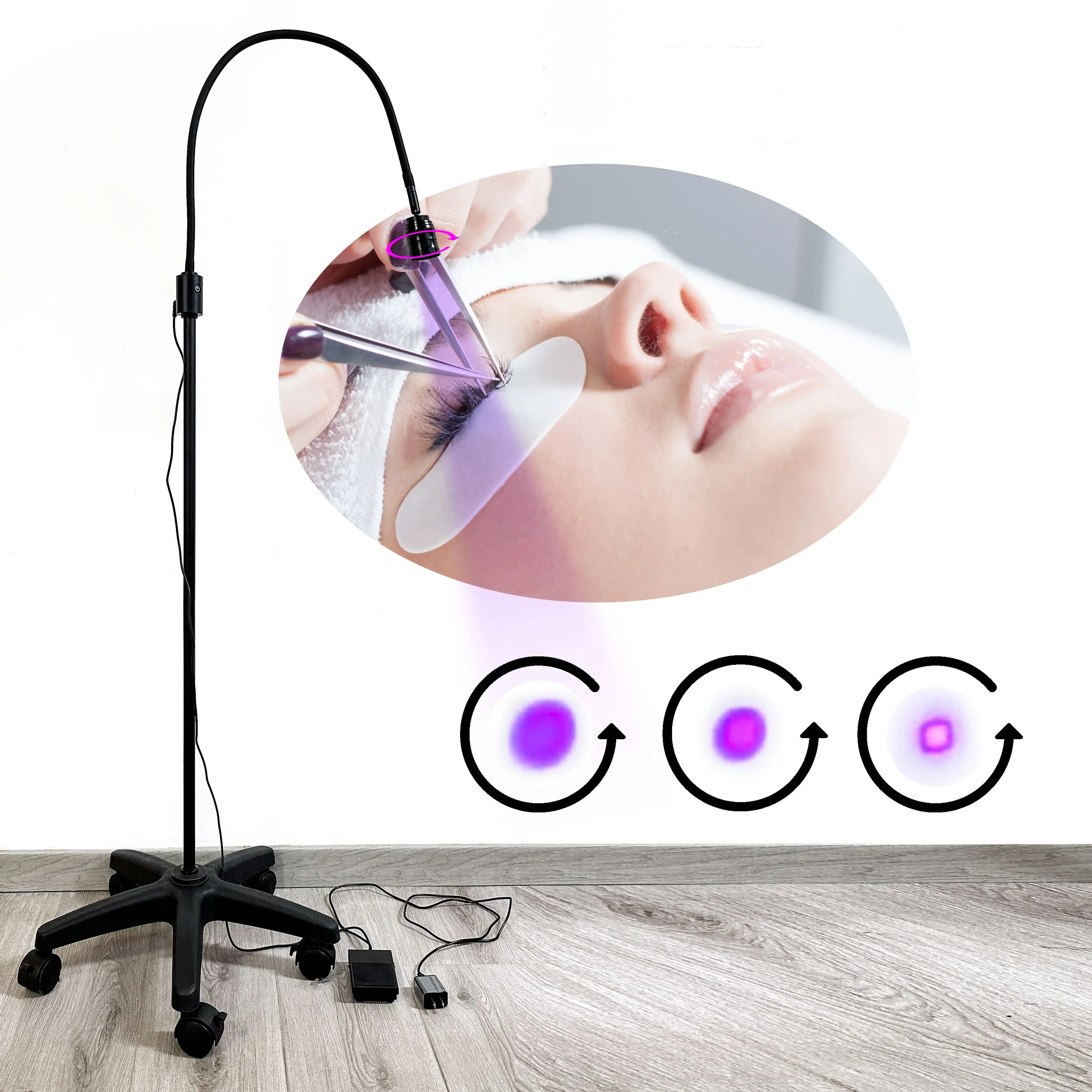 Hot Selling Fast Dry Uv Led Lamp Clap for Lash Extensions and Glue ...