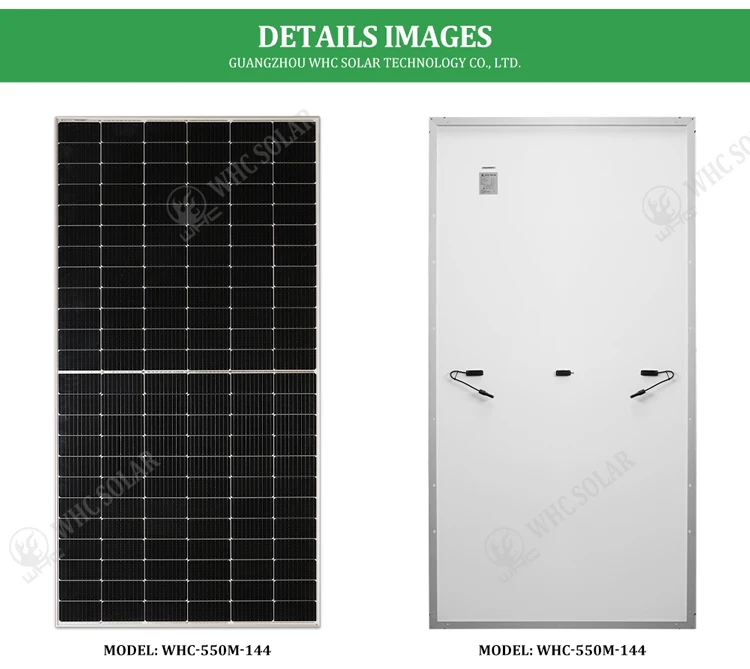 Whc Solar Mono Perc Photovoltaic Panel 525w 530w 535w 540w 545w 550w ...